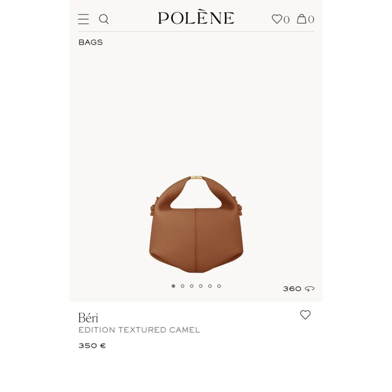 Polene Beri สีน้ำตาล Camel | Shopee Thailand