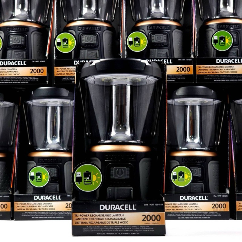 Duracell Tri power rechargeable 2000 lumens Lantern ( Battery / USB ...