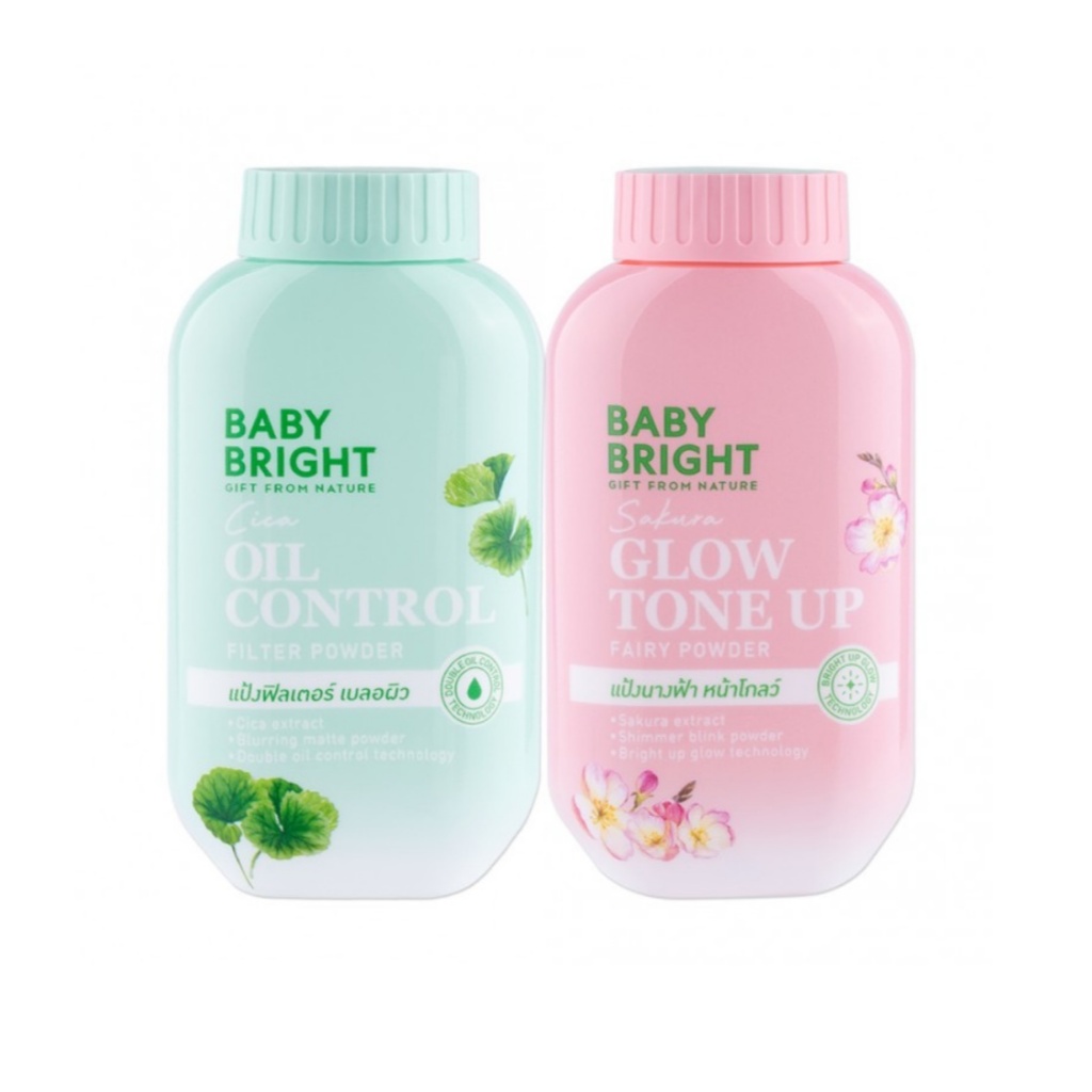 Baby Bright เบบี้ไบร์ท แป้งฝุ่นโปร่งแสง มี 2 สูตรให้เลือก | Shopee Thailand