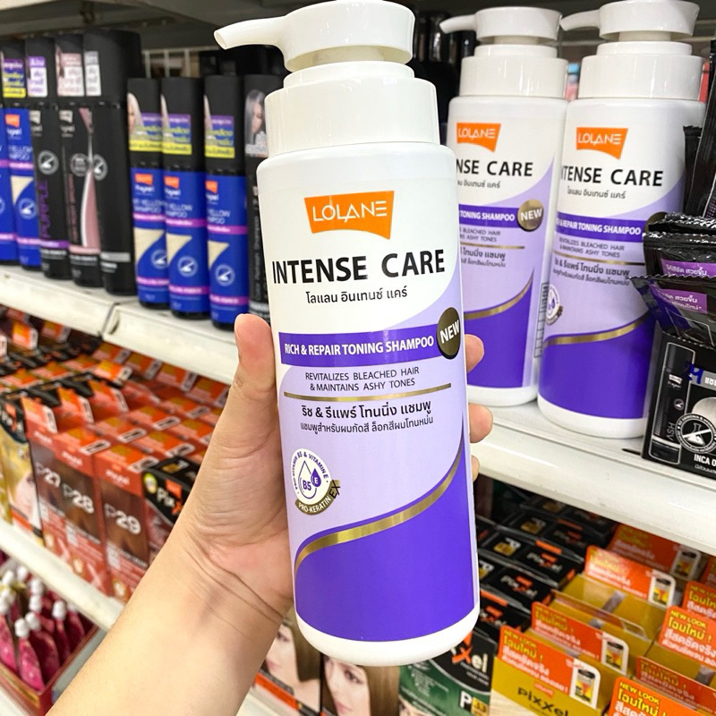 แชมพูล็อกสีผมโทนหม่น สำหรับผมกัดสี แชมพูม่วง เติมประกายสีหม่น ลดไร ...