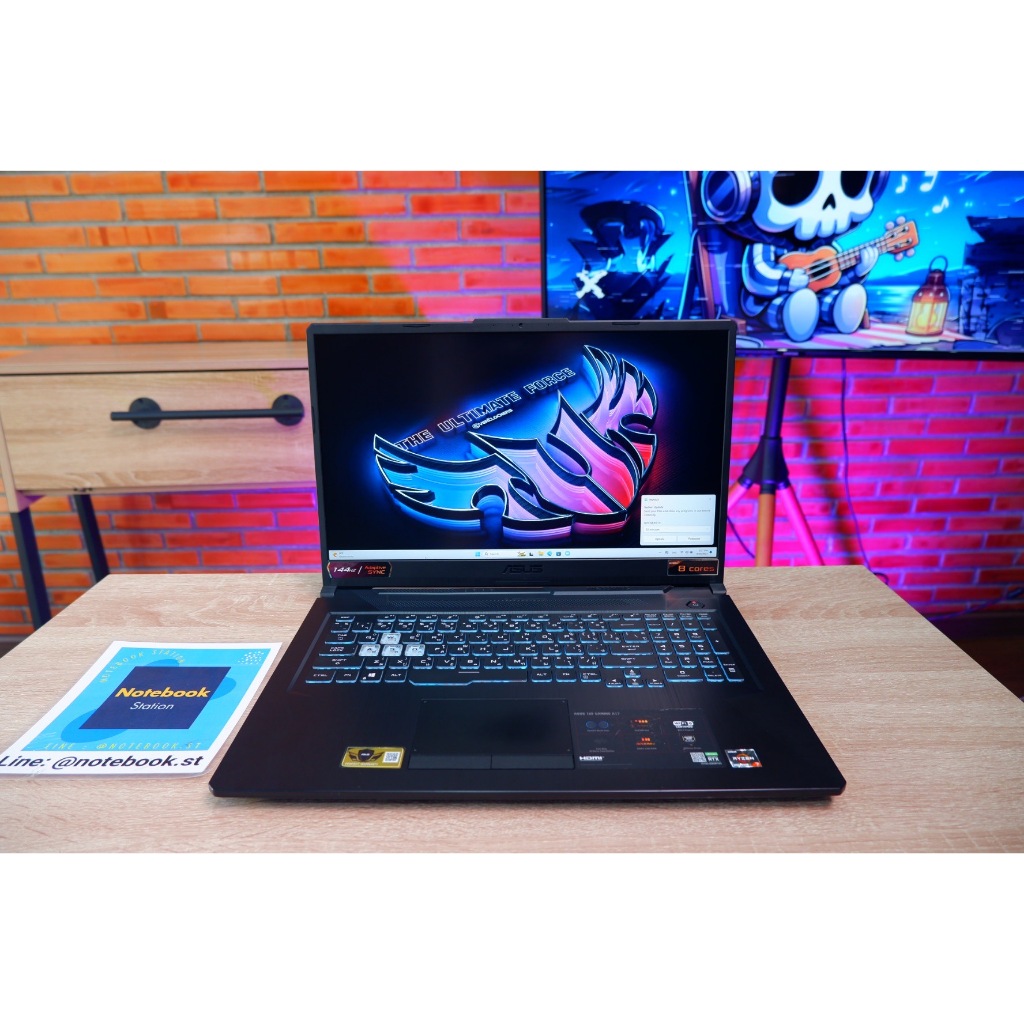 Asus TUF Gaming A17 Ryzen7-4800H RTX-3050 Ram24 SSD512 จอ 17.3 Full HD ...
