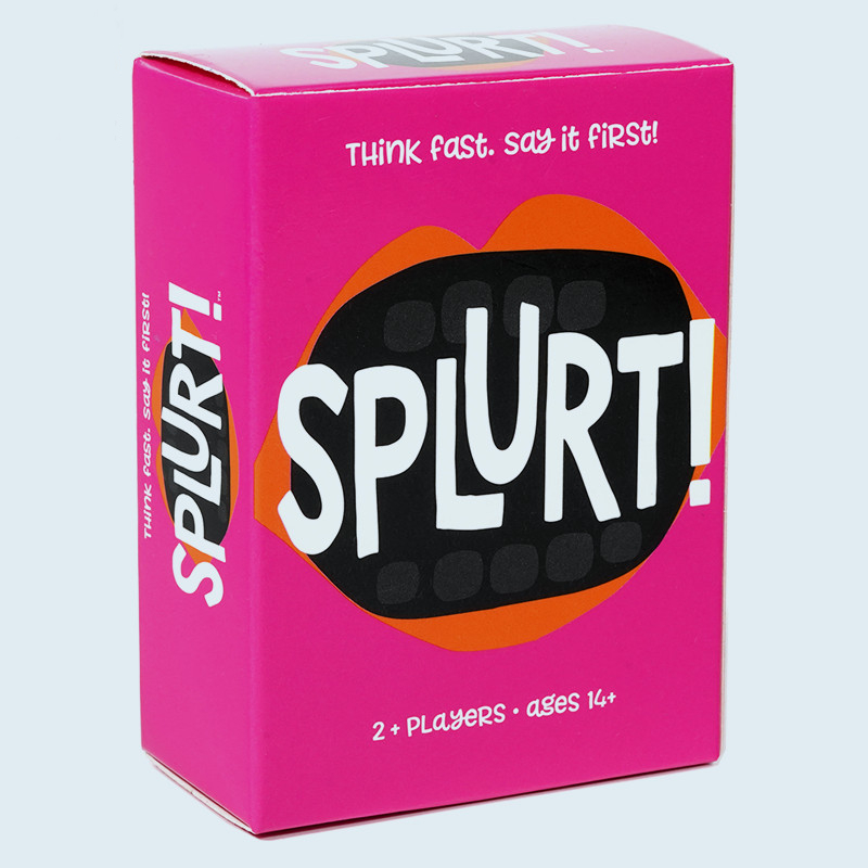 Gamewright - Splurt! - Portable Party Card Game - Think Fast. Say it ...