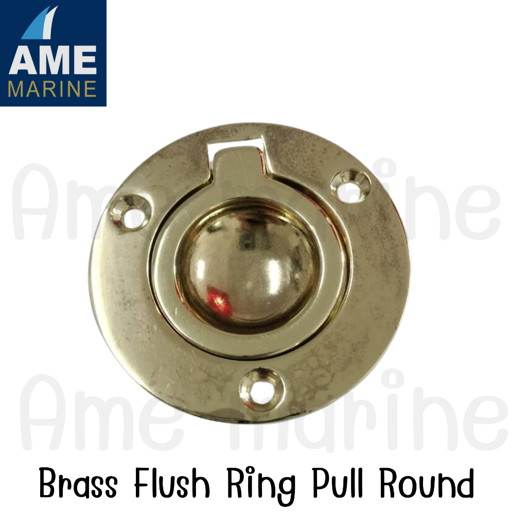 Brass Flush Ring Pull Round แหวนดึงเรียบทองเหลือง มือจับดึงแบบฝังเรียบ ...
