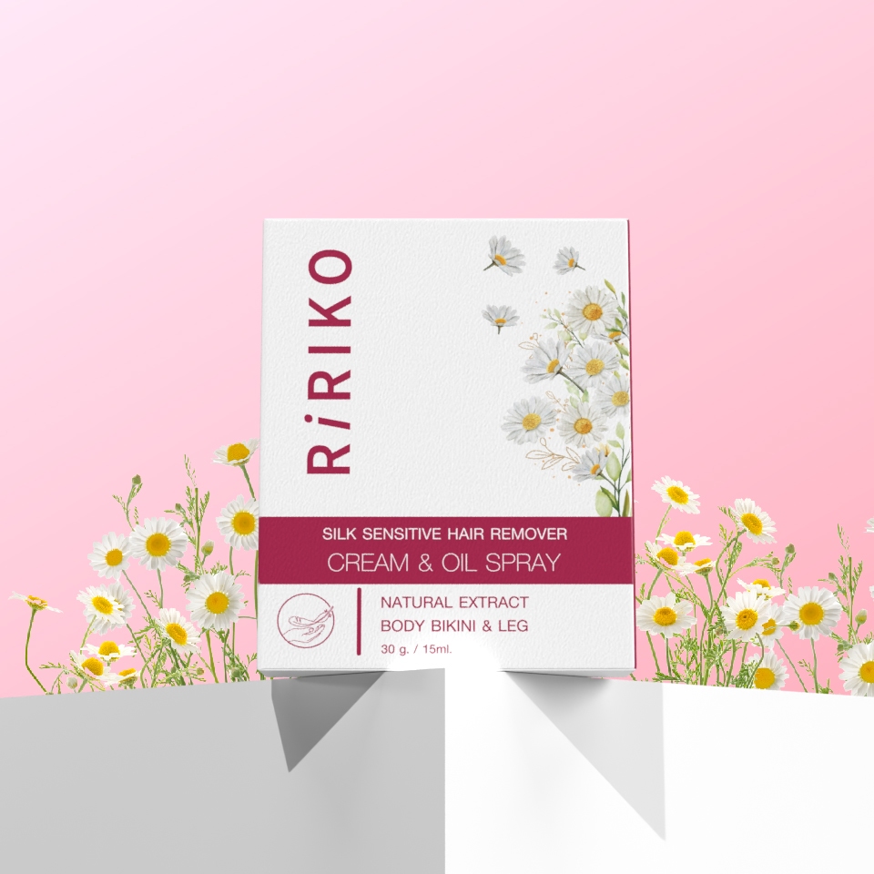 RIRIKO SILK SENSITIVE HAIR REMOVER CREAM & OIL SPRAY ผลิตภัณฑ์กำจัดขน ...