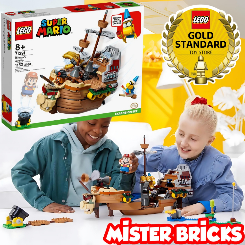 LEGO® Super Mario™ Expansion Set Bowser’s Airship (71391) สร้างและแสดง ...