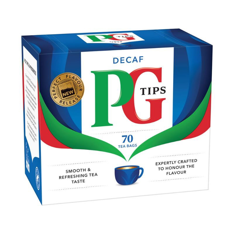 Pg Tips Decaffeinated 70 Tea Bags 203g | Shopee Thailand