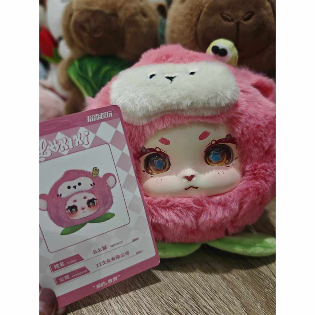Lokiki V1 Workplace Animal Life น้องลิงสีชมพู พร้อมส่ง แกะกล่อง แกะซอง ...