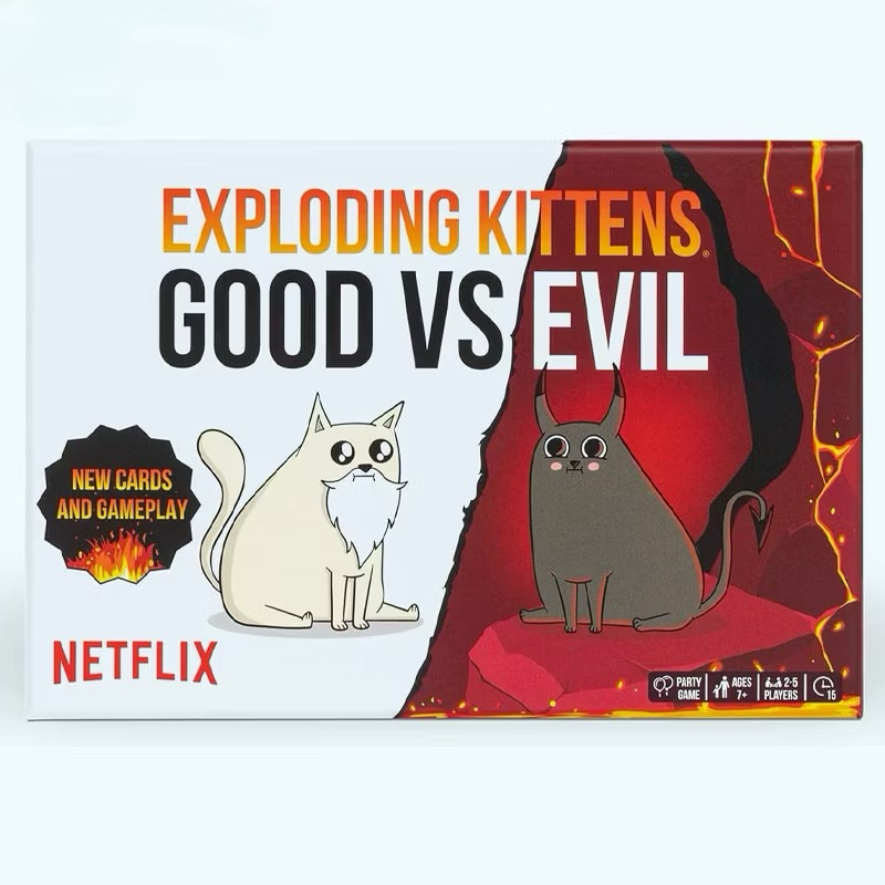 การ์ดเกม Good vs Evil, Exploding Kittens แมวระเบิด zombie ระเบิด Minion ระเบิด | Shopee Thailand