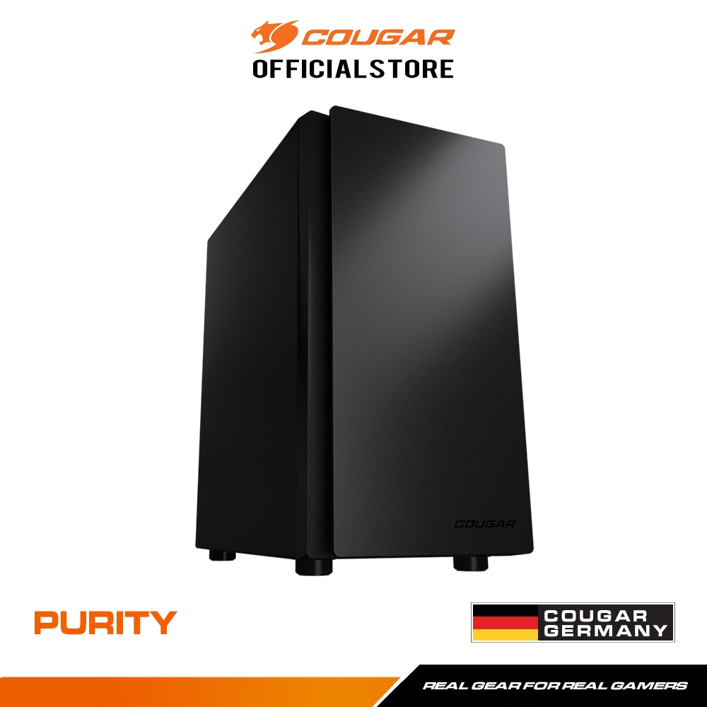 เคสคอมพิวเตอร์ COUGAR - M-ATX CASE PURITY BLACK สินค้ารับประกัน 1 ปี ...