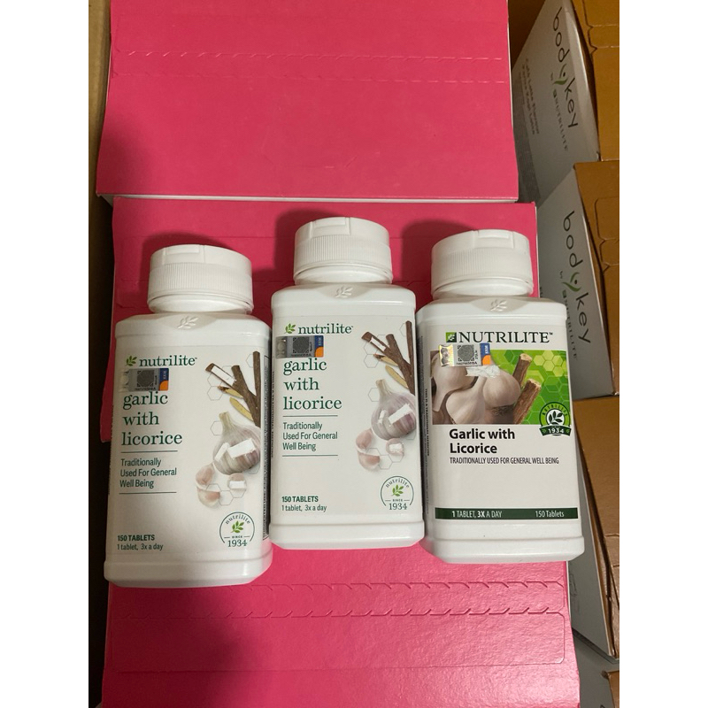 กระเทียม อัด เม็ด Amway NUTRILITE Garlic with Licorice (150 tab ...