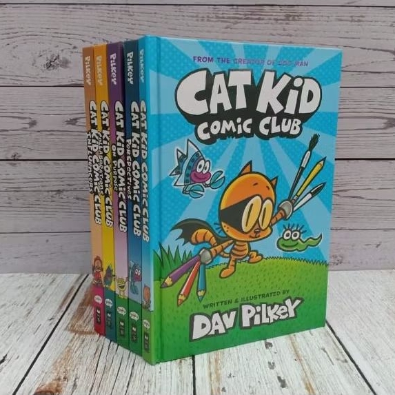 Cat Kid Comic Club set 5 booksBy : Dav Pilkey การ์ตูนภาษาอังกฤษ ...