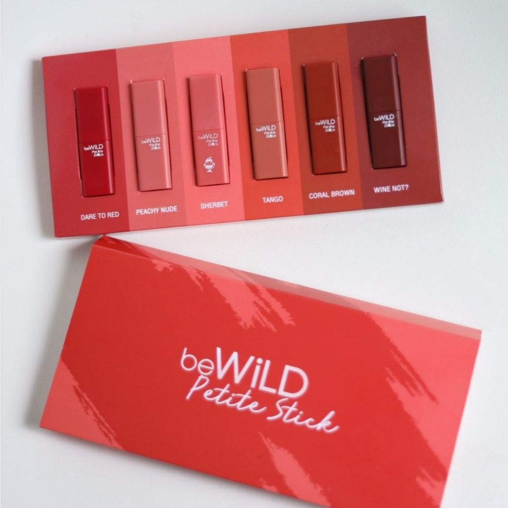 ลิปสติกบีไวลด์ เซ็ตลิป BeWiLD Petite Stick Gift Set 6 Pcs. | Shopee ...