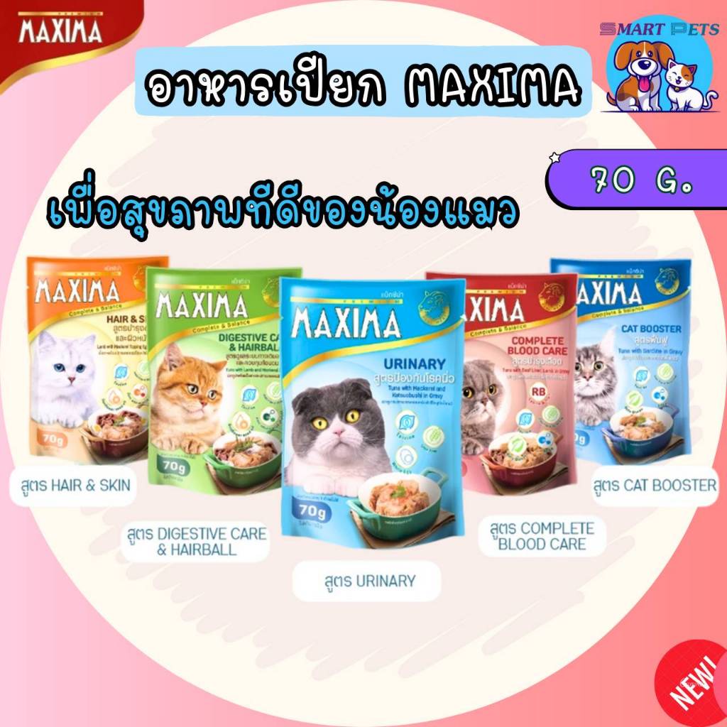 MAXIMA Cat Wet Food Premium Grade 70g อาหารเปียกแมว | Shopee Thailand
