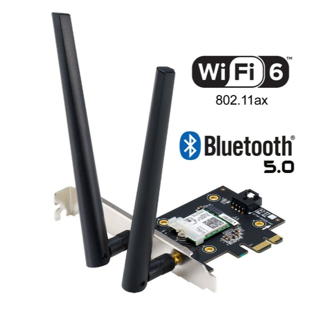 ASUS (PCE-AX3000) AX3000 Dual Band PCI-E WiFi 6 (802.11ax) Supporting ...