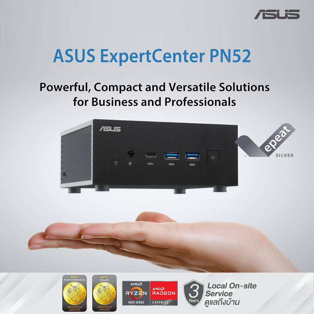 ส่งด่วน+โค้ดลด2000 ASUS MINI PC Ryzen5 5600H วินโด้แท้ Bluetooth wifi M ...