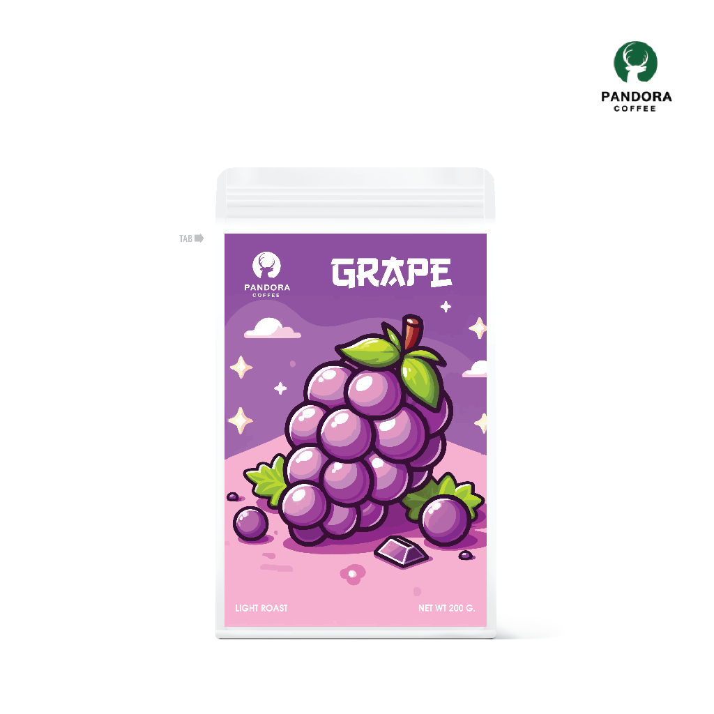 Pandora Coffee เมล็ดกาแฟ Grape คั่วอ่อน Light Roast 200 กรัม | Shopee ...