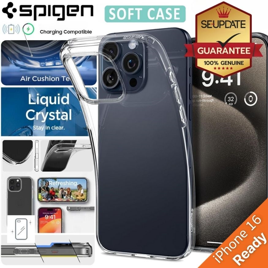(แถมฟิล์ม) เคส SPIGEN Liquid Crystal สำหรับ iPhone 16 / 16 Plus / 16 ...