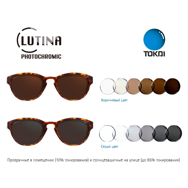 Tokai AS Lutina Photo lens เลนส์โฟโตโครมิกที่เปลี่ยนจากเลนส์ใสเป็นเลนส์สีเมื่อโดนรังสี ...