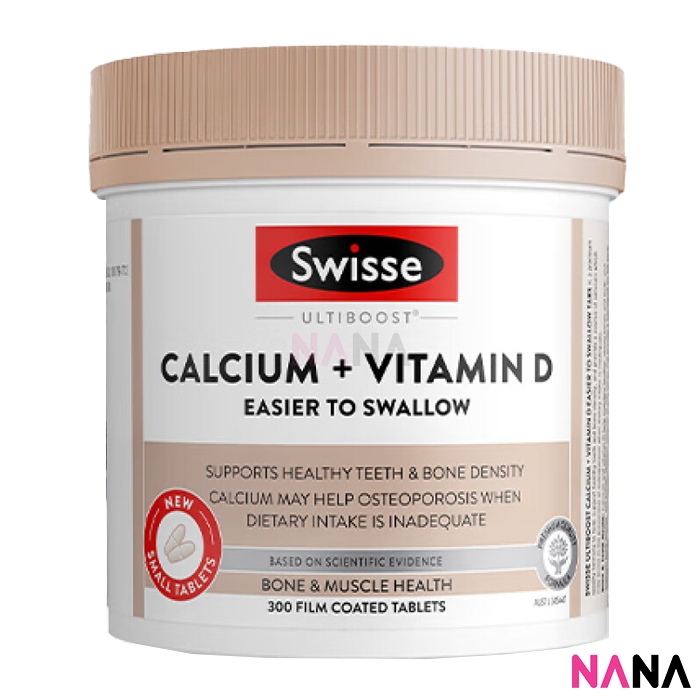 Swisse Ultiboost Calcium + Vitamin D Mini Tabs 300 Tablets อัลตร้าบูส ...