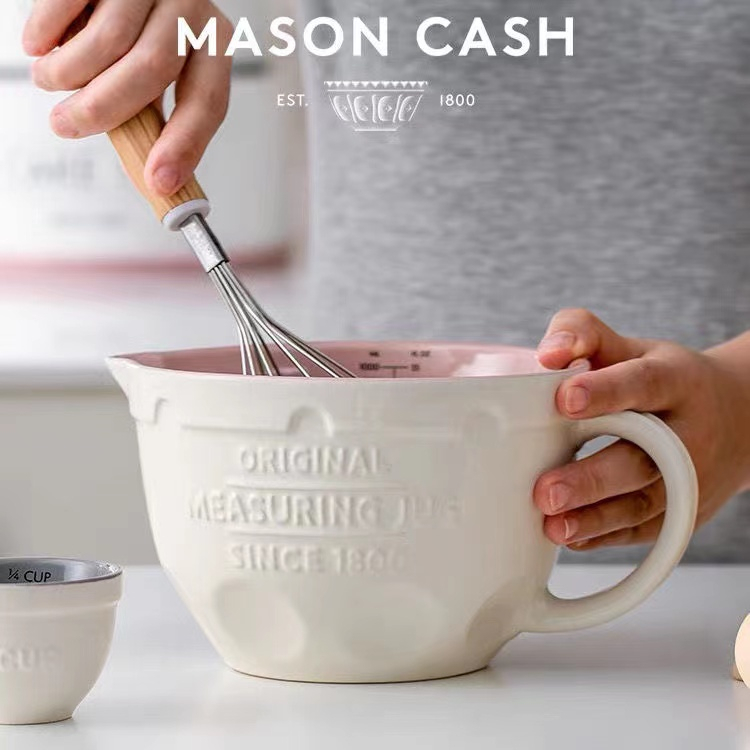 UK Mason Cash Measuring Cups ชุดครัวอเมริกันถ้วยเซรามิคพร้อมเครื่องชั่ง ...