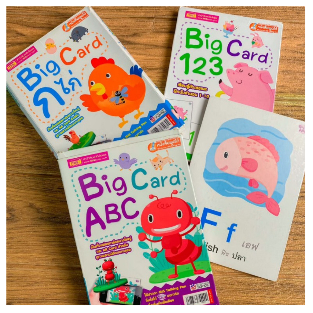 บิ๊กการ์ด Big card - แฟลชการ์ด Flashcard abc กขค 123 บัตรคำศัพท์ แฟลช ...