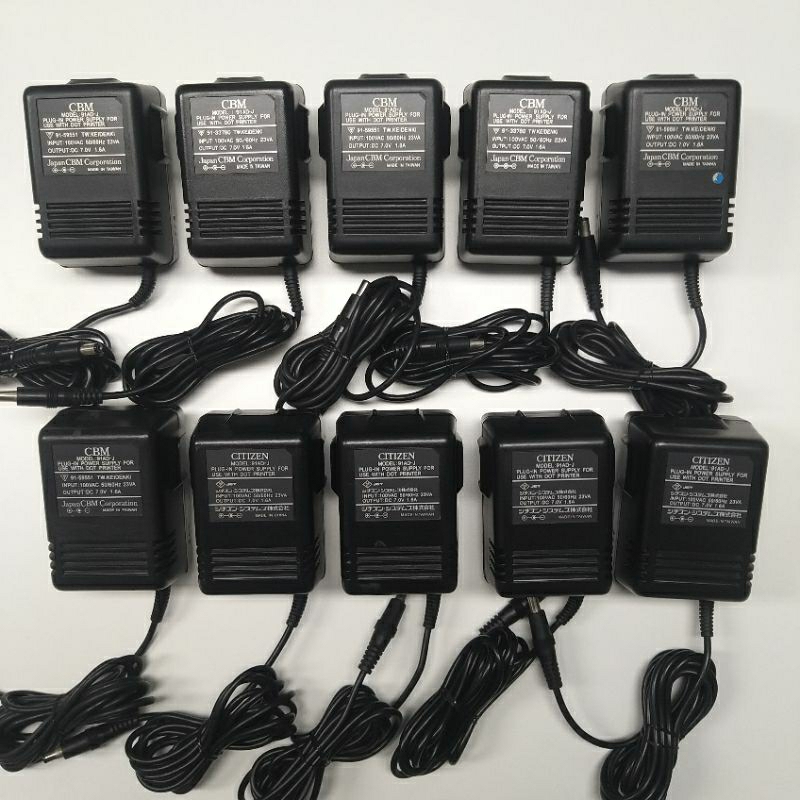 Adapter CITIZEN / CBM ญี่ปุ่น 7.0V 1.6A ไฟ 100VAC หัว 9.5mm x 2.5mm ...