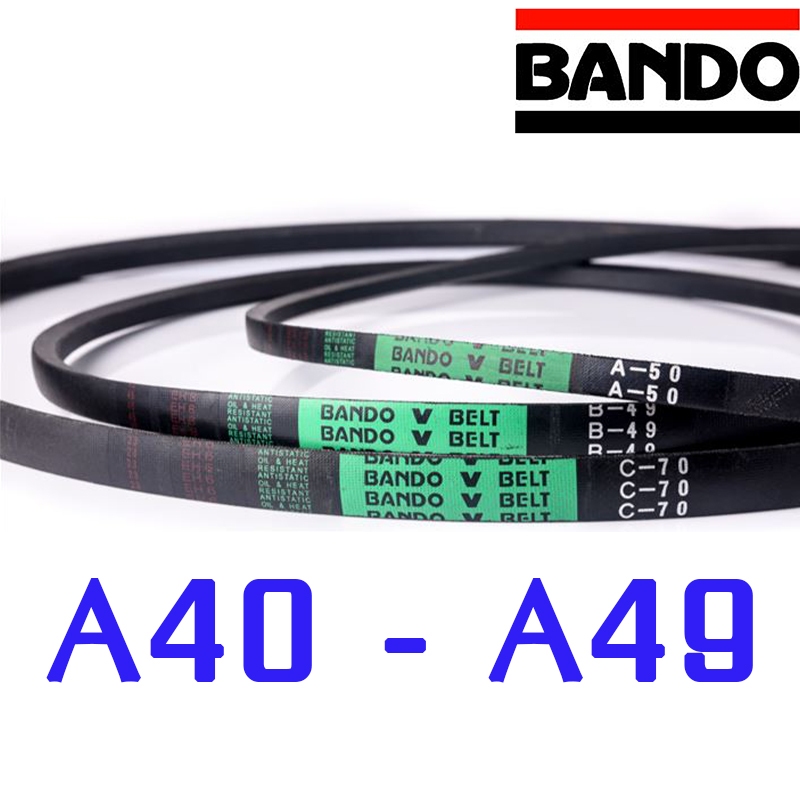 สายพาน BANDO V-BELT A40- A49 ร่อง A (12.7 มม.) สายพานร่องวี A40 A41 A42 A43 A44 A45 A46 A47 A48 ...