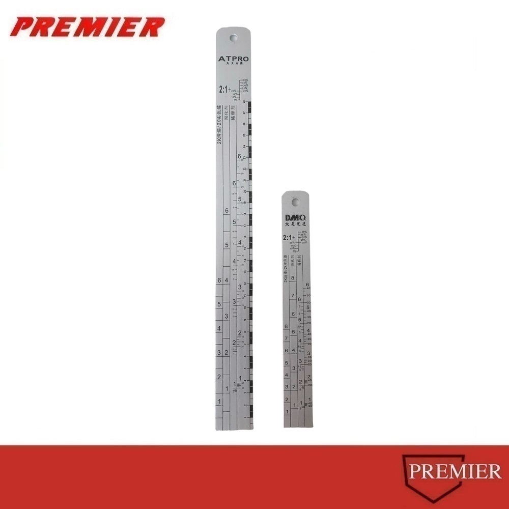 ไม้บรรทัดผสมสี 1:1 2:1 (1อัน) Aluminum Paint Mixing Ruler Stick ...