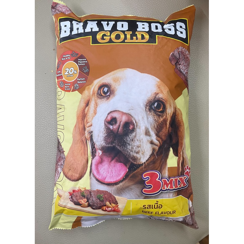 BRAVO BOSS GOLD อาหารสุนัขโตตั้งแต่ 1 ปีขึ้นไป 3มิกซ์ | Shopee Thailand