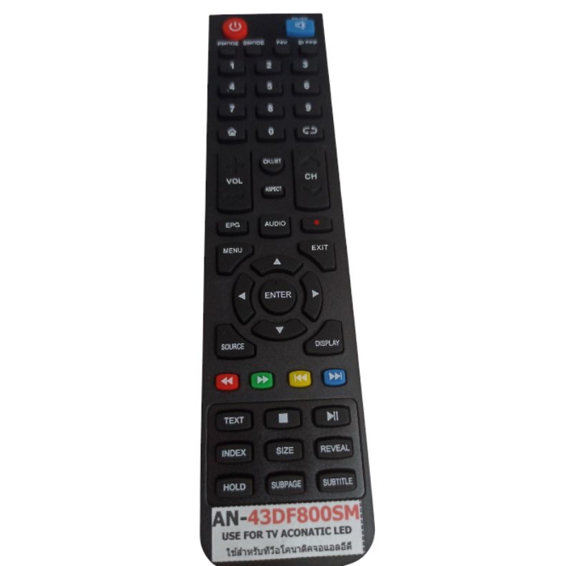 Remote TV Aconatic AN-43DF800SM ใข้งานง่ายแค่ใส่ถ่านก็สามารถใช้งานได้ ...