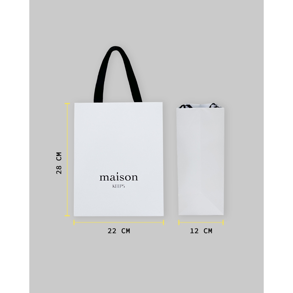 maison KEEPS | ถุง Shopping Bag Sizeเล็ก | Shopee Thailand