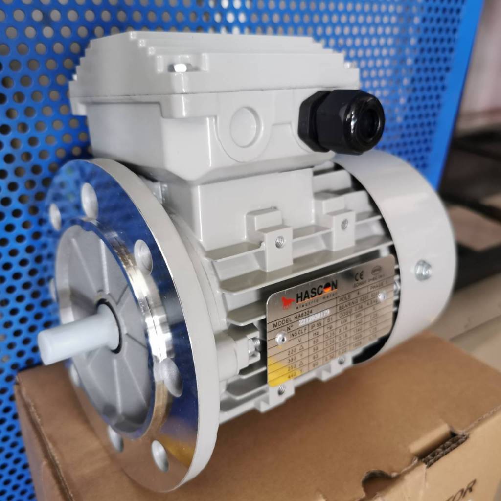 HASCON Motor 1.5kw. 2HP 4P B3 B5 220/380v. 3Ph มอเตอร์ 2แรง 4โพล ขาตั้ง ...