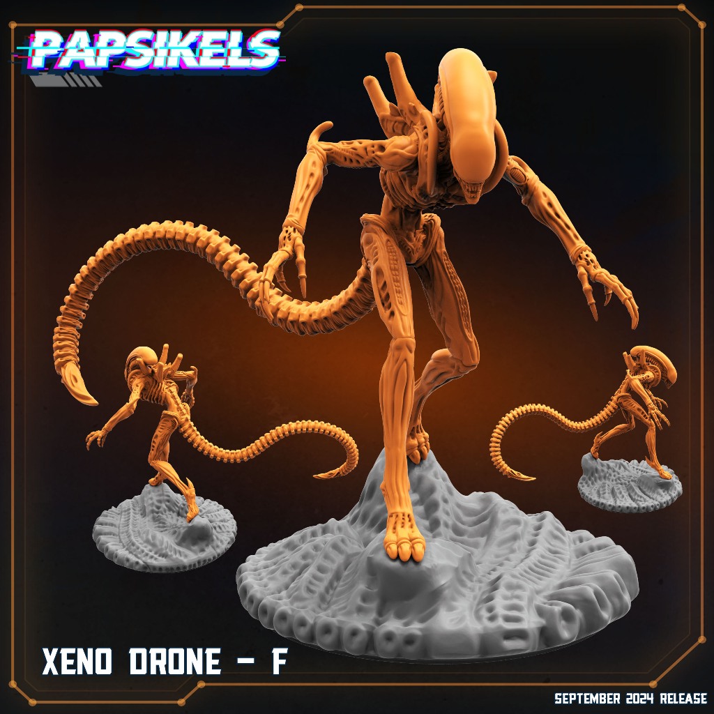 Xeno Drone [F] - Xeno Wars - Monstrosity Xenomorph / 3D printed ...
