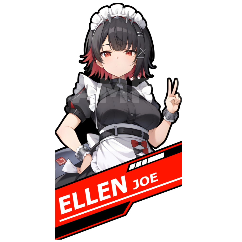 Ellen ZZZ Zenless Zone Zero สติ๊กเกอร์ 2 แผ่น ตกแต่ง ติดเคส Ellen joe ...