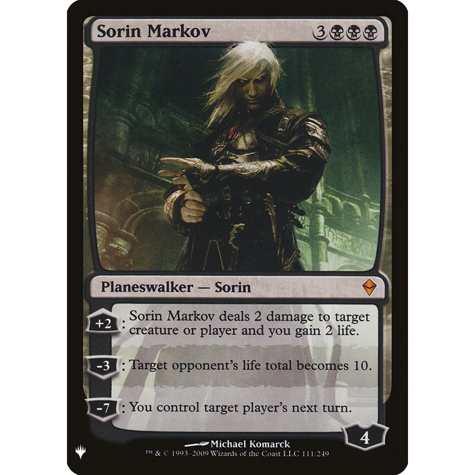 Sorin Markov การ์ด Magic The Gathering ของแท้ จากชุด The List | Shopee ...
