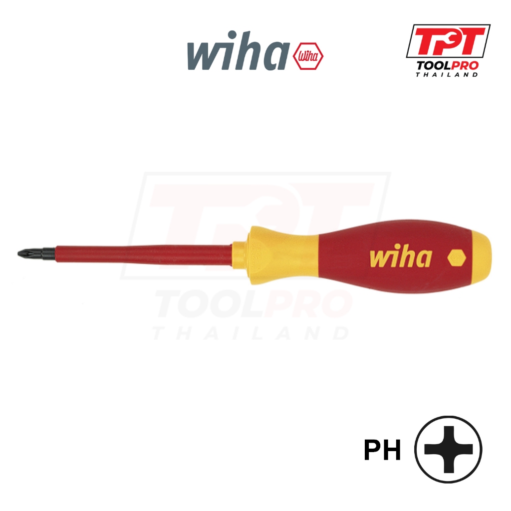 Wiha ไขควง 321N VDE SoftFinish electric Phillips (PH0, PH1, PH2) | Shopee Thailand