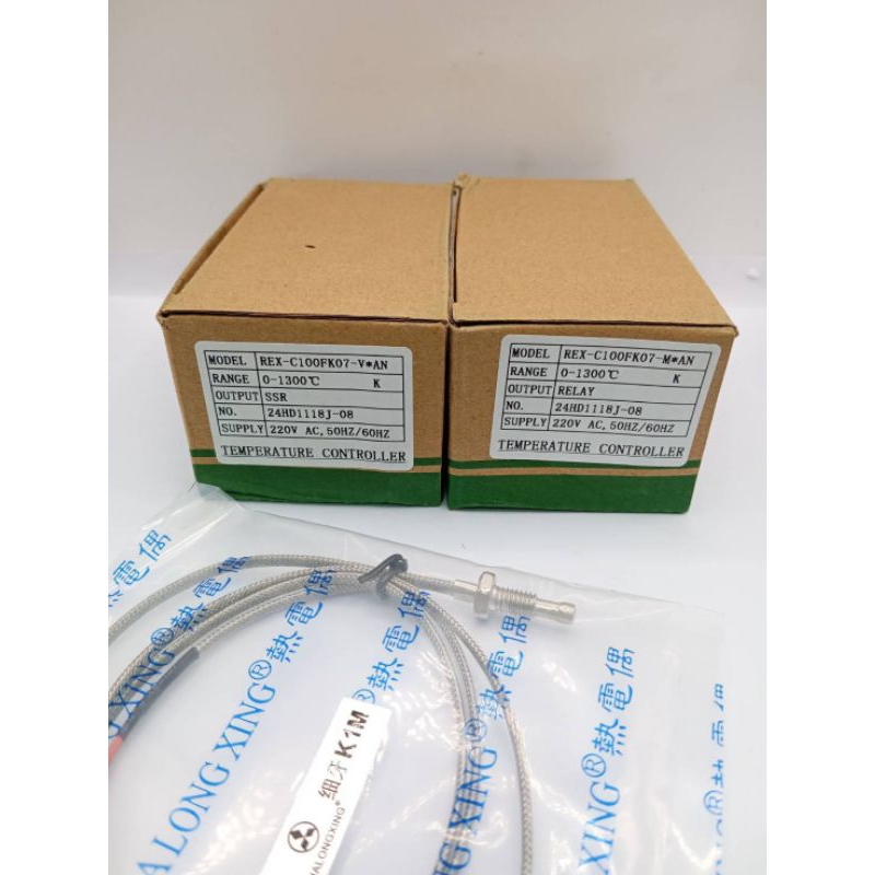 ของใหม่ REX-C100. SSR & RELAY +สายm6 วัดอุณหภูมิได้ 0 - 1300 องศา มีทั้งรีเลย์และ ssr ร้านในกทม ...