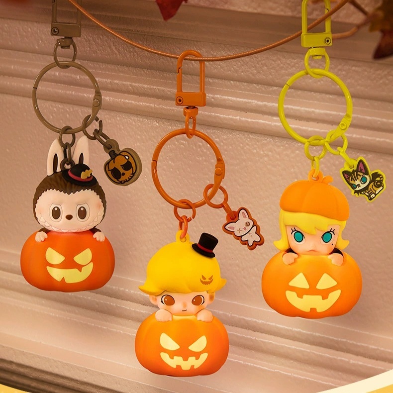 (พรีออเดอร์ 💯) พวงกุญแจ Halloween👻 ️🎃 Dimoo, Molly, Labubu ของแท้ 100% ...