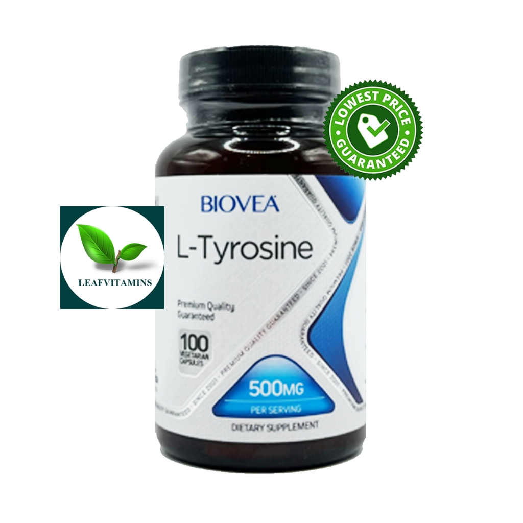BIOVEA L-TYROSINE 500 mg / 100 Vegetarian Capsules | Shopee Thailand
