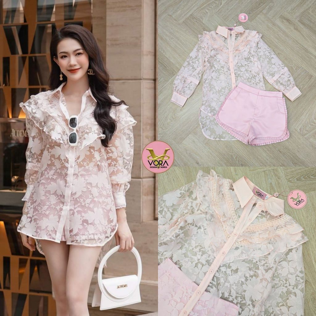 "เช็คสต็อคสินค้าก่อนสั่งซื้อค่ะ" VORA Set เสื้อแขนยาว ทรงหน้าสั้นหลังยาว | Shopee Thailand