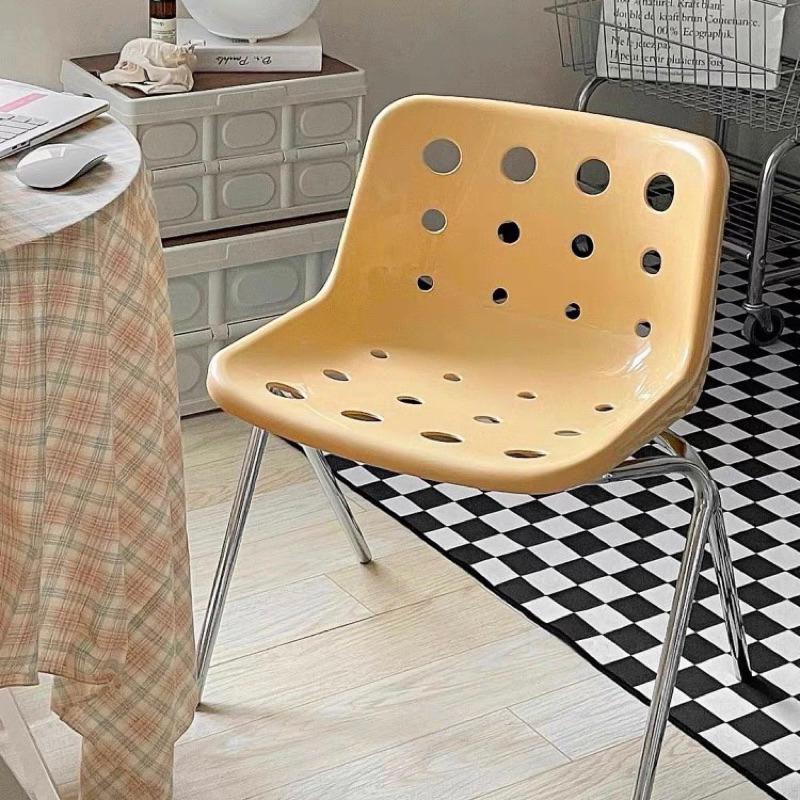 Cheese Chair เก้าอี้คาเฟ่ตกแต่งบ้าน เก้าอี้แต่งห้องนอน | Shopee Thailand
