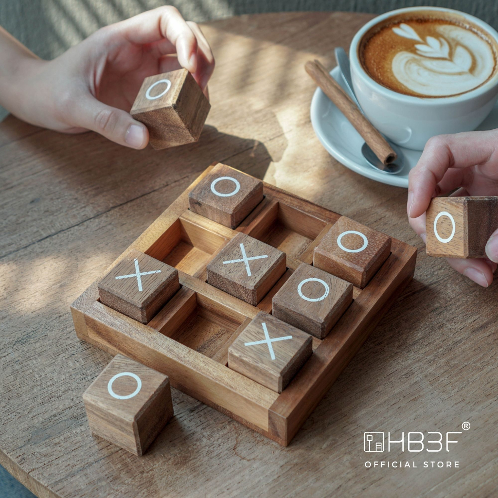 โค้ดลด 50.】mix Tic Tac Toe Board Game XO เกมส์ไม้เอ็กซ์โอ ของเล่นเสริม ...