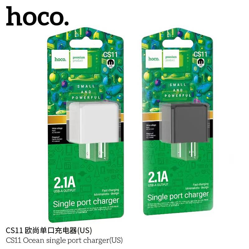 Hoco CS11 อุปกรณ์ชาร์จไฟ Output 2.1A Single port chager | Shopee Thailand