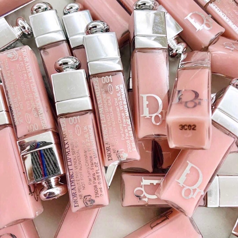 Dior Addict Lip Maximizer สี 001 Pink ขนาดทดลอง 2ml. (no box) ลิปกลอส สีชมพูใส อุดมด้วยมอยซ์เจอร ...