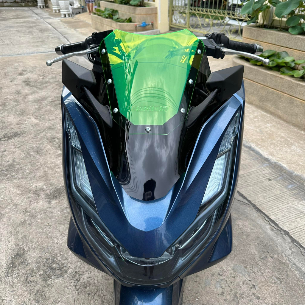 ชิวหน้าPCX160 ชิวสองขั้นV3 (แถมฟรีกระจกติดชิว) ปี2021 ทรงซิ่ง ชิวแต่ง ...