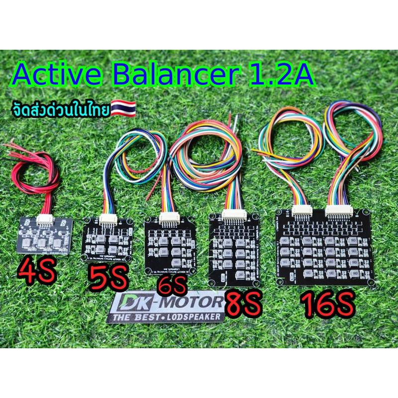 Active Balancer 1.2A 4S/5S/6S/8S/16S บอร์ดเเอคทีฟบาลานซ์ Balance Li-ion Lifepo4 Lithium Battery ...