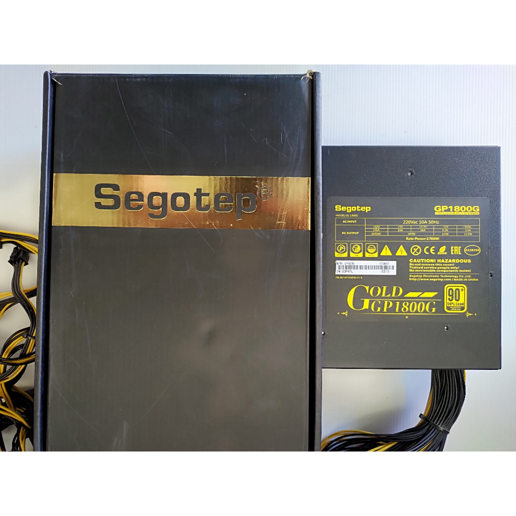 Segotep Power Supply 80 Plus Gold 1700w มือ2 สภาพดีใช้งานปกติ ประกันถึง ...