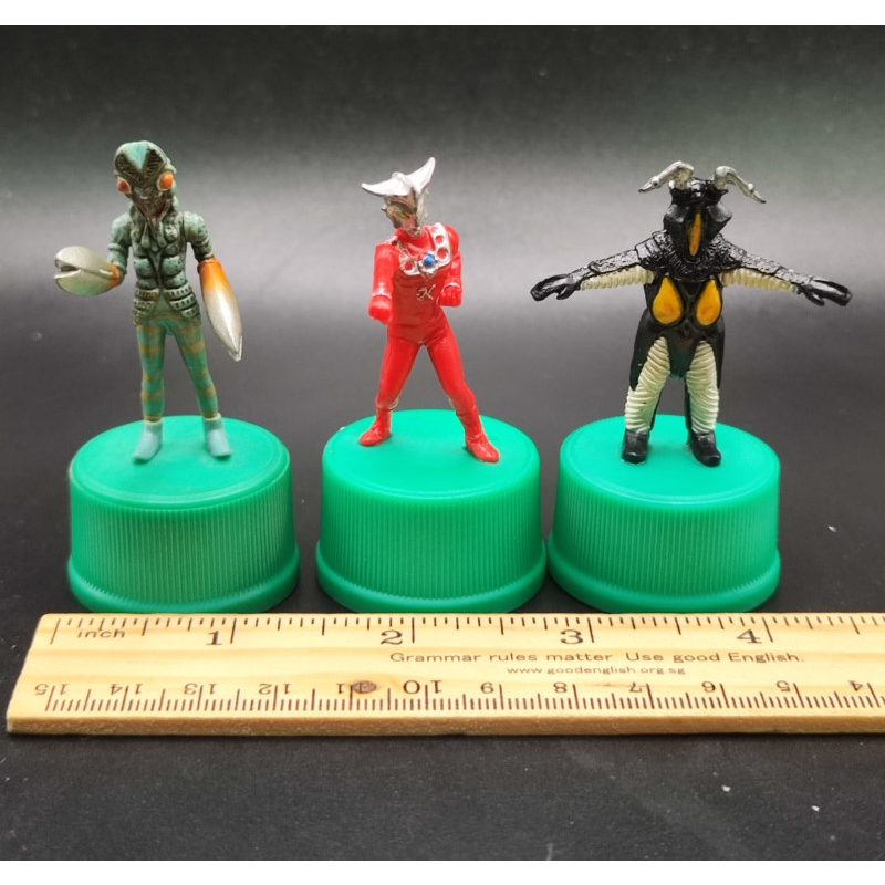 มินิฟิกเกอร์ งานฝา หายาก Ultraman Leo Alien Baltan Zetton mini figure ...