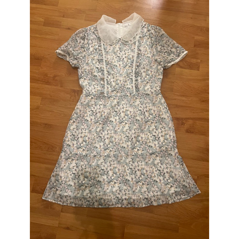 ESPADA dress ลายดอกคอบัว | Shopee Thailand
