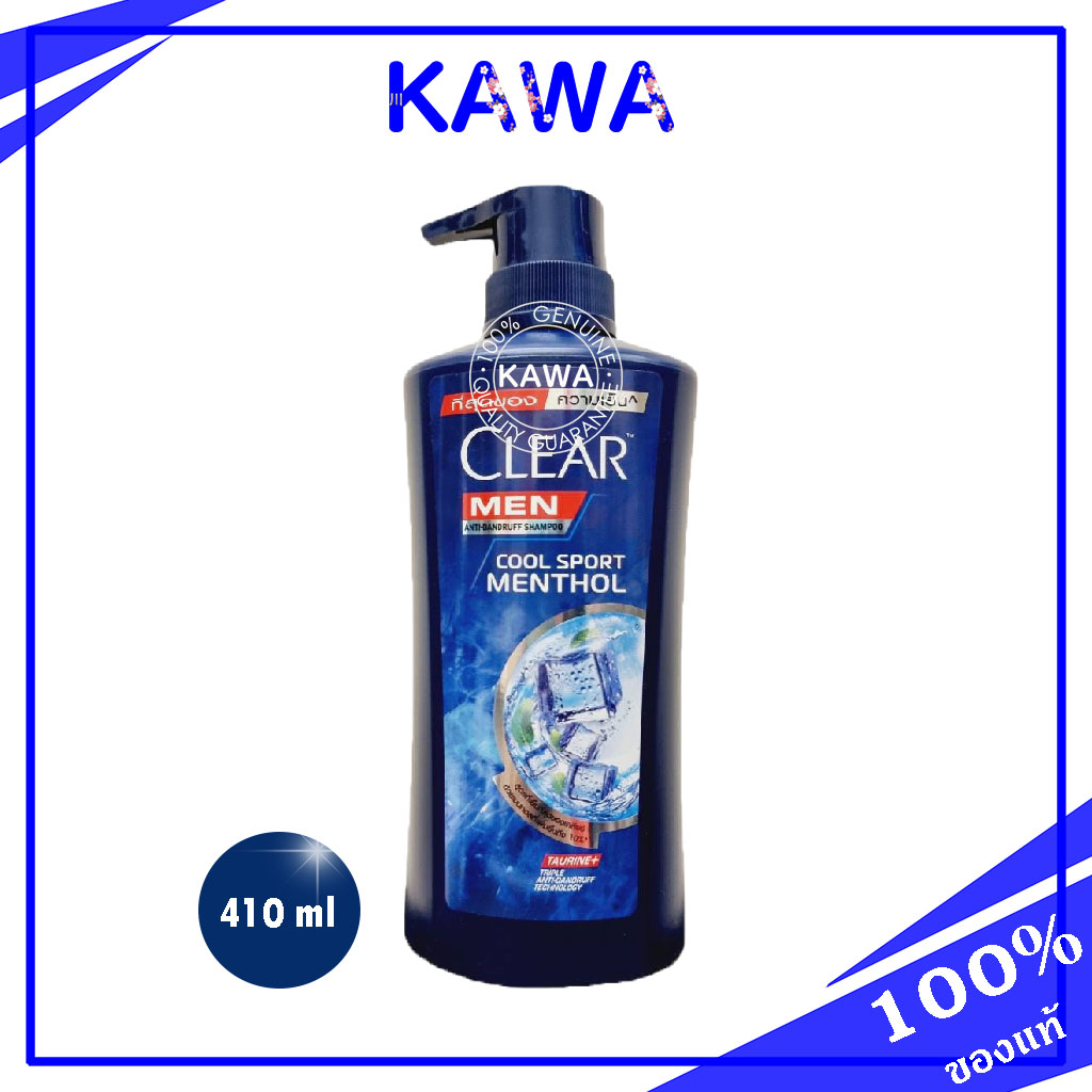 Clear Men Anti-Dandruff Shampoo 410ml/ Cool Sport Menthol | Shopee Thailand